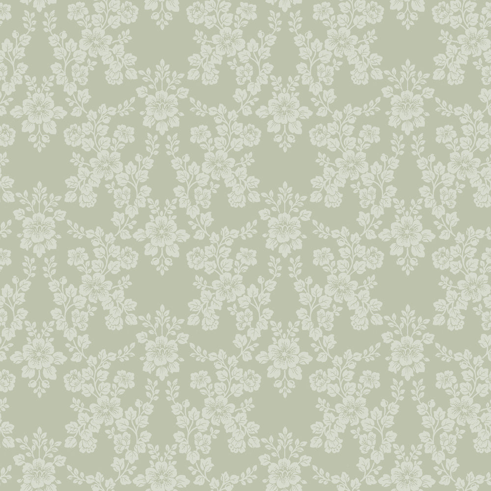 Rosita Wallpaper - Green – Lionheart Wallpaper