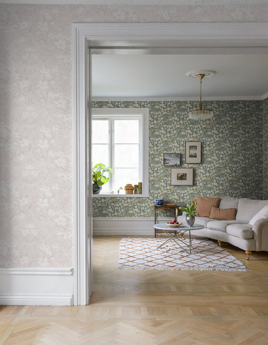 Lisa Wallpaper - Beige – Lionheart Wallpaper