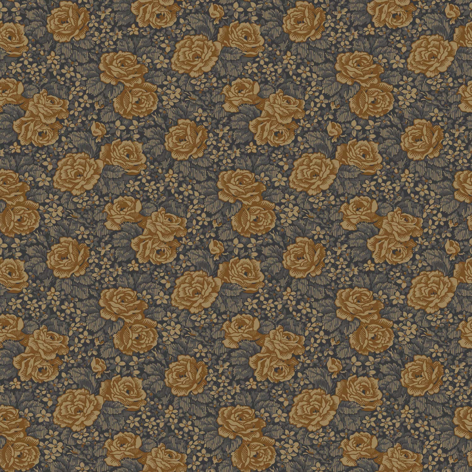 Rosengång Wallpaper - Rust/Brown – Lionheart Wallpaper