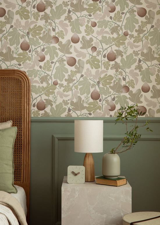 Figs Wallpaper - Beige – Lionheart Wallpaper