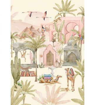 Pink Oasis Mural – Lionheart Wallpaper